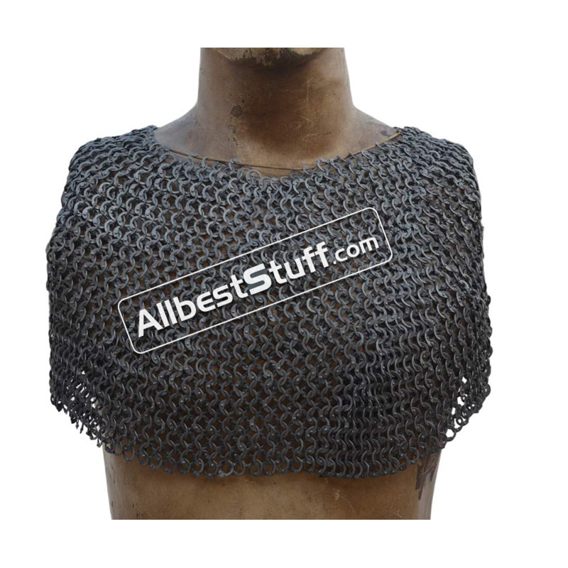 9 MM Full Flat Riveted Dome Riveted Chain Mail Camail