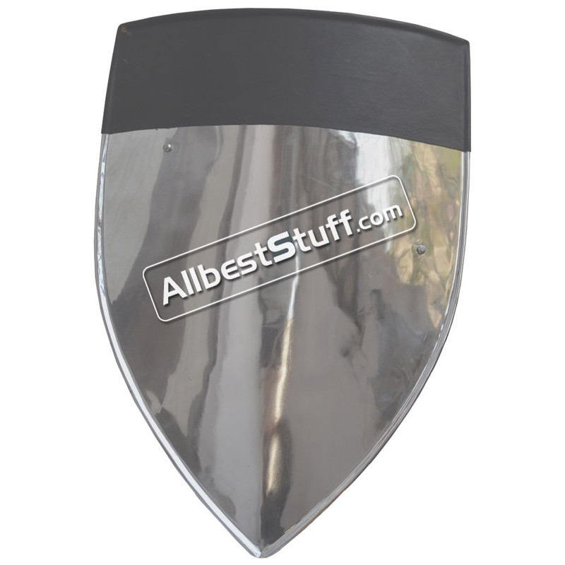 SALE! Medieval Metal shield with Leather and Shoulder Belt