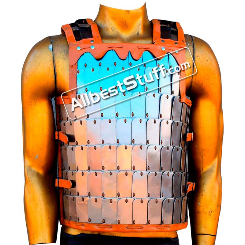 Medieval Mild Steel Lamellar Breastplate Armor