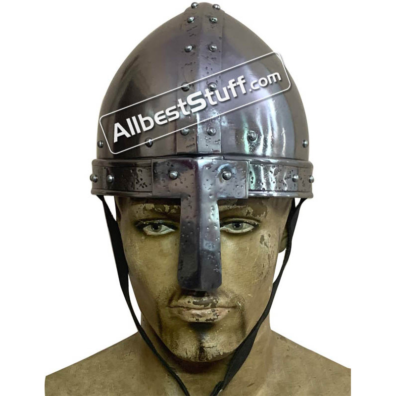 Medieval Conical Nasal Helmet Early Made of 16 Gauge Steel
