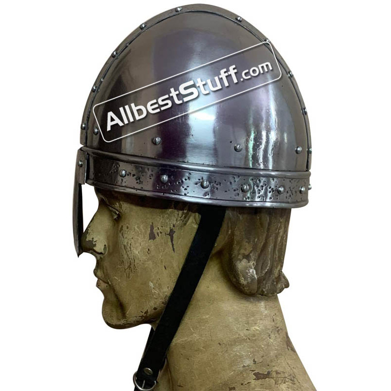 Medieval Conical Nasal Helmet Early Made of 16 Gauge Steel