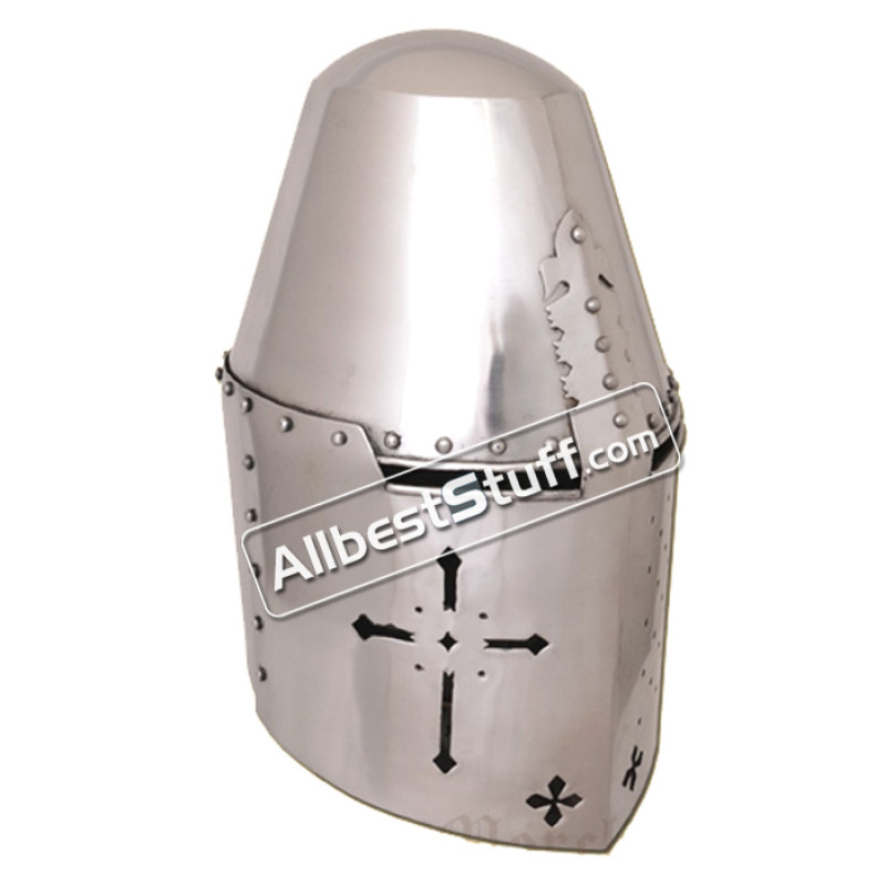 Medieval Great Helmet made from Strong 16 Steel Battle Ready