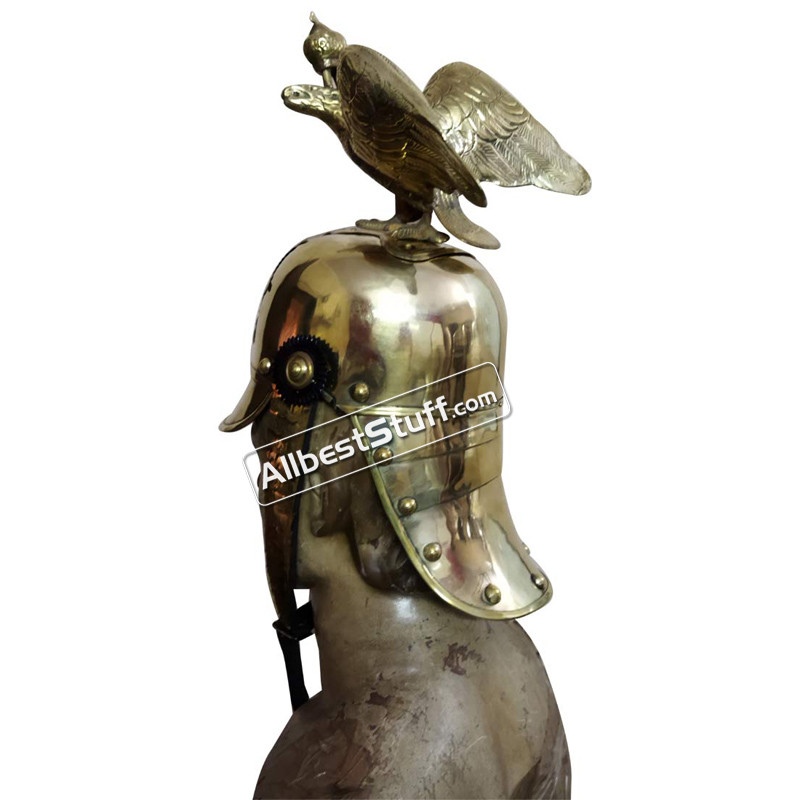 Medieval German Pichkle hub Eagle Spike Brass Helmet