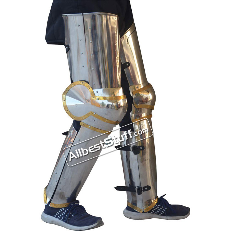 15th Century Churburg Stainless Steel Arm and Leg Plate Armour