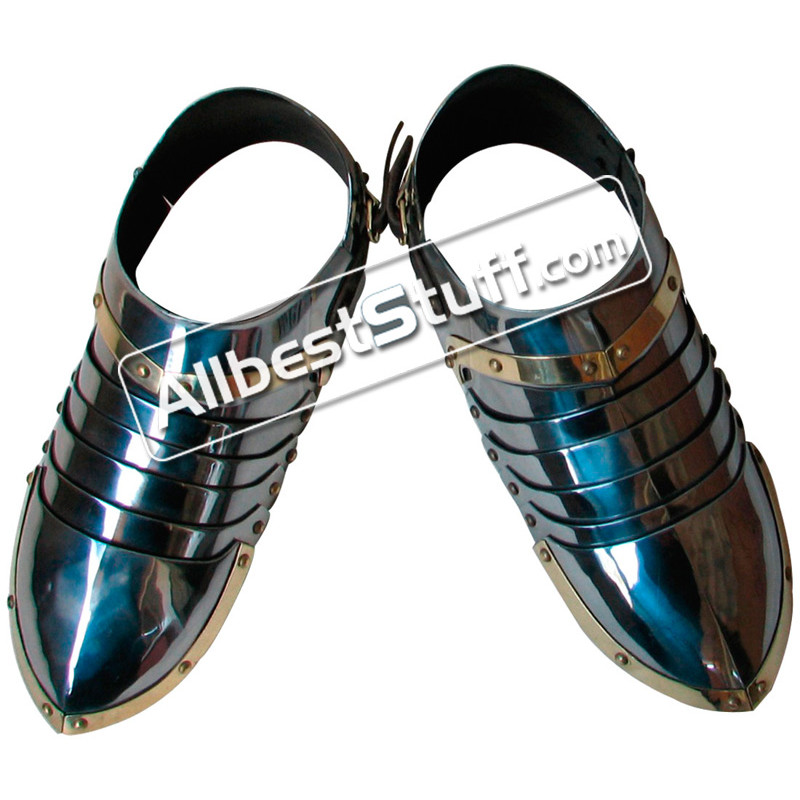 Medieval Steel Sabatons Set Knight Suit of Armor Shoes